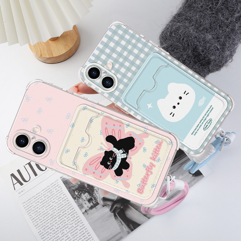 Jual Terbaru Kucing Lanyard Card Holder Butterfly Soft Case Hp Realme C75x Note 60x C61 C63 C65 ...
