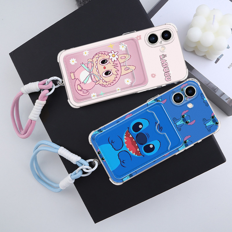 Jual Lanyard Card Holder Pokemon Labubu Soft Case Hp Vivo V40 Lite 5G Y28 Y03 Y18 Y12A Y15S Y20S ...