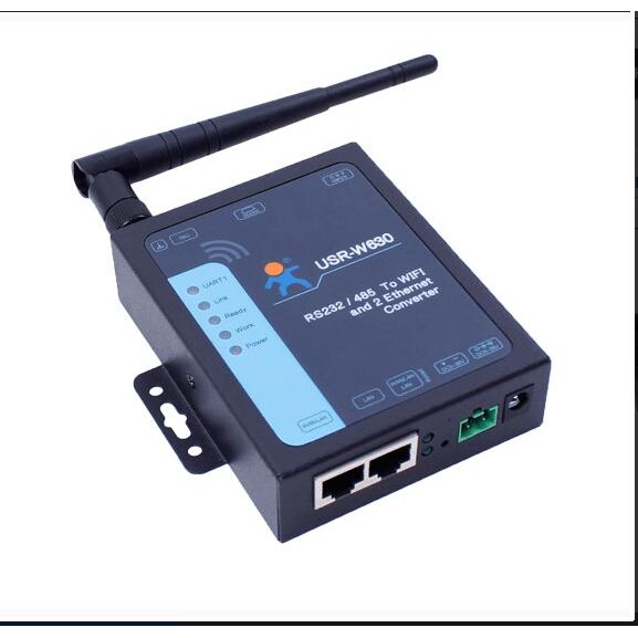 Jual Industrial Serial RS232 RS485 to WIFI TCP/IP RJ45 Ethernet Converter module server supports ...