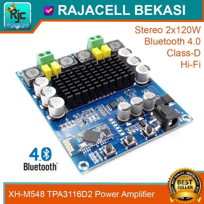 Jual Jual [READY] XH-M548 TPA3116D2 Bluetooth Audio Power Amplifier Class-D 2x 120watt | Shopee ...