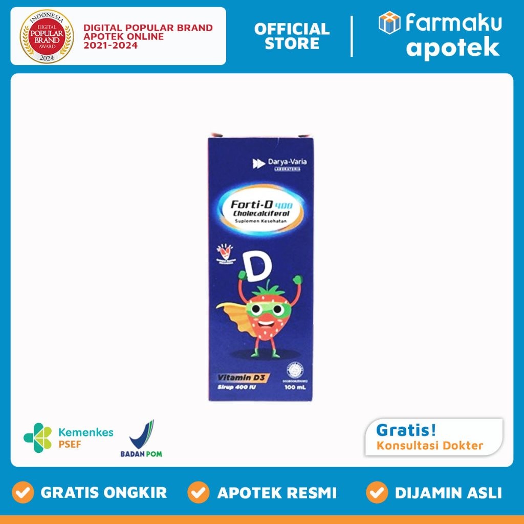 Jual Forti D 400 Syrup 100 ml - TMG | Shopee Indonesia