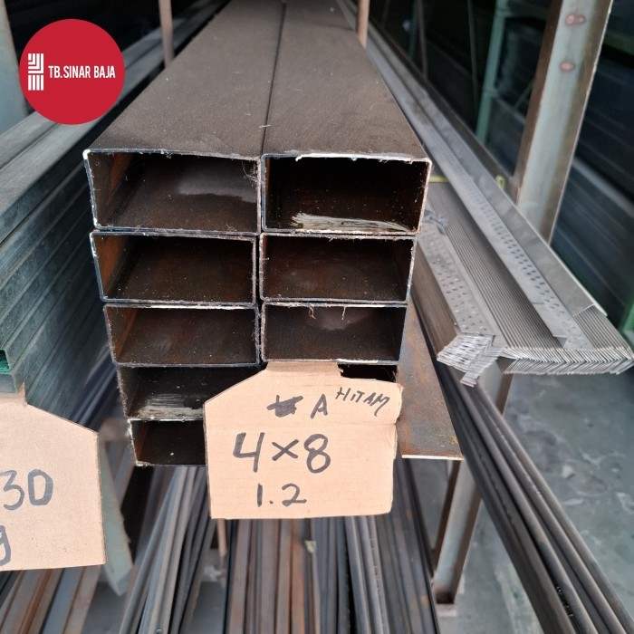 Jual Hollow Besi Hitam 4 x 8 x 1.2mm / Holo Besi 4x8 / Holo Hitam 4x8 ...