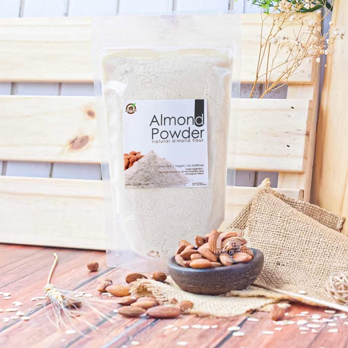 Jual Natural Almond Meal Flour Tepung Acang Almond 500 Gr | Shopee ...