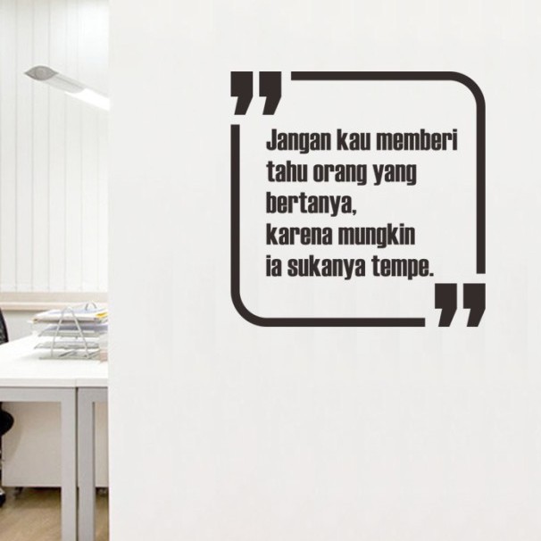 Jual Cutting Stiker CUSTOM TEKS TULISAN Kaca Dinding Motivasi Sticker ...
