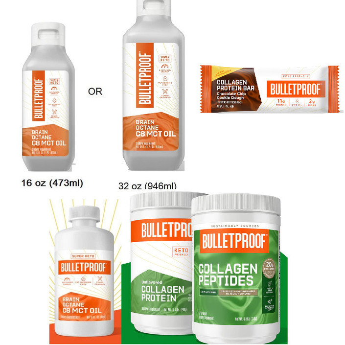 Jual Bulletproof Collagen Protein Peptides Brain Octane Oil MCT 90ml ...