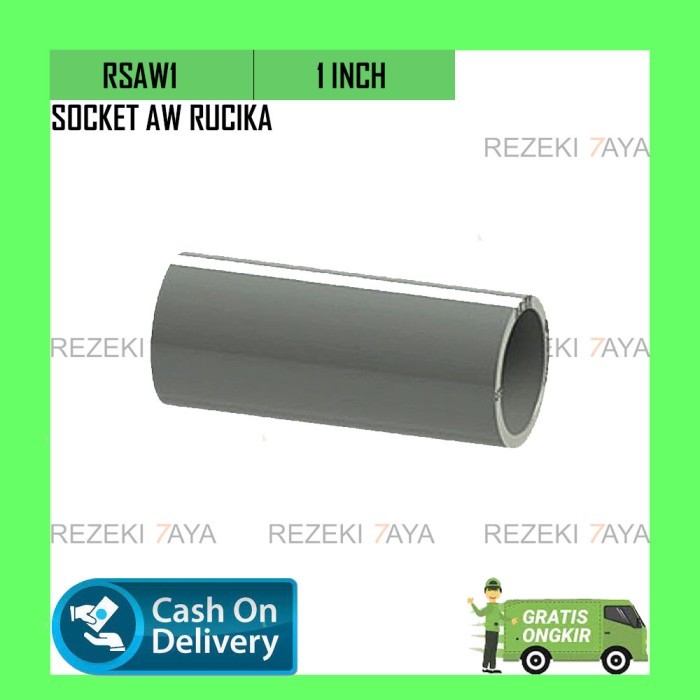 Jual SOCKET AW 1 INCH RUCIKA FITTING PIPA AIR PVC RUCIKA SAMBUNGAN ...