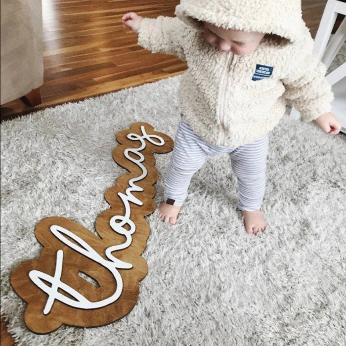 Jual CUSTOM WALL NAME SIGN KAYU ACRYLIC HIASAN DINDING TULISAN BACKDROP ...