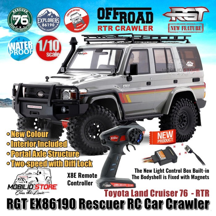 Jual Rgt Ex86190 Rescuer Toyota Land Cruiser 76 Rc Car 1/10 Crawler Rtr ...