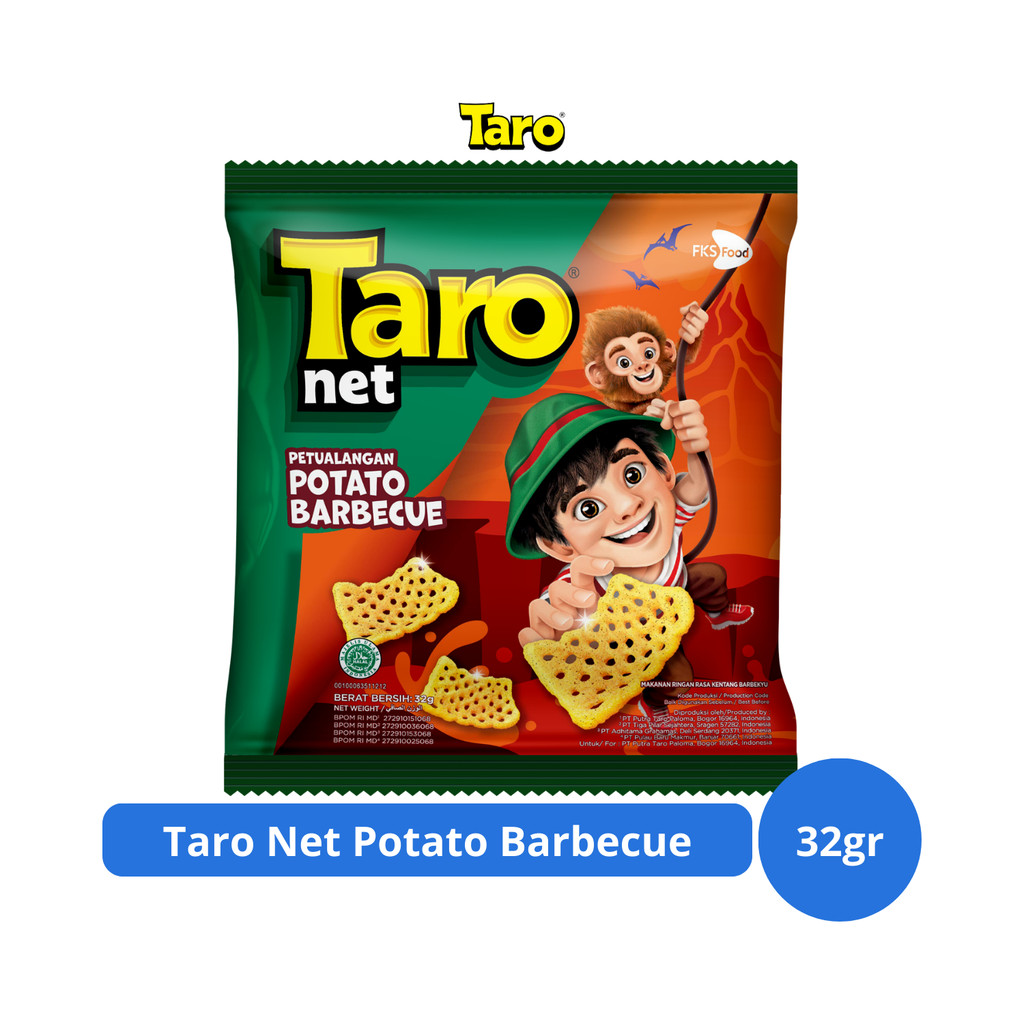 Jual Taro Net Potato Barbecue 32gr | Shopee Indonesia