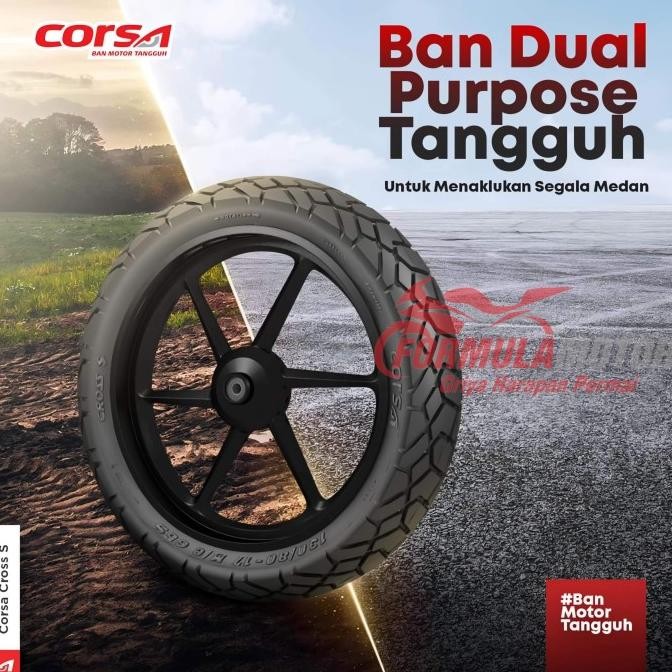 Jual Ban Motor Corsa Platinum Cross S Ring 17 Dual Purpose (Pilih ...