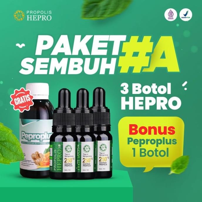 Jual New Propolis Hepro Paket Rekomendasi ( Beli 3 Gratis Madu ...