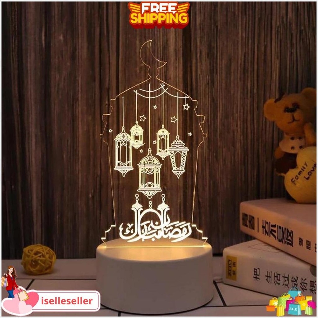 Jual Lampu Buat Kamar Tidur Lampu Hias 3D/Lampu Tidur Led Acrylic/Motif ...