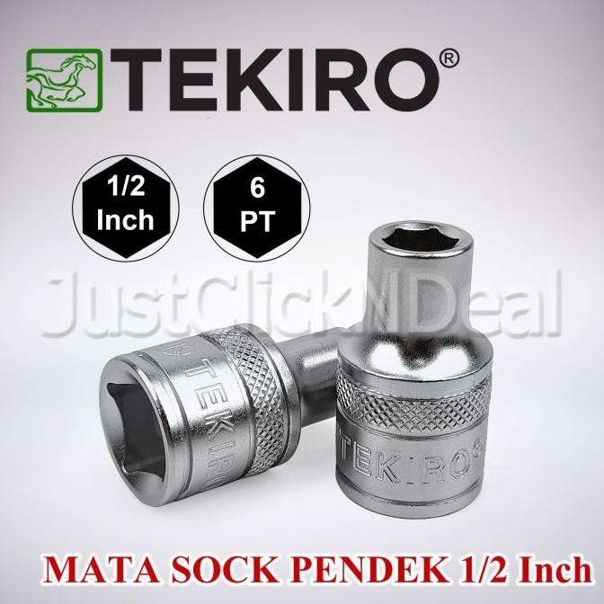 Jual Produk Baru!! Tekiro Mata Sock 23 - 32 mm 1/2 Inch 6PT Kunci Sok Hand Socket | Shopee Indonesia