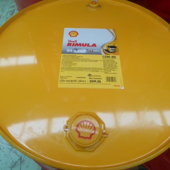 Jual OLI OIL OLI OLI SHELL RIMULA R4X 15W - 40/ DRUM 209LT MESIN DIESEL ...