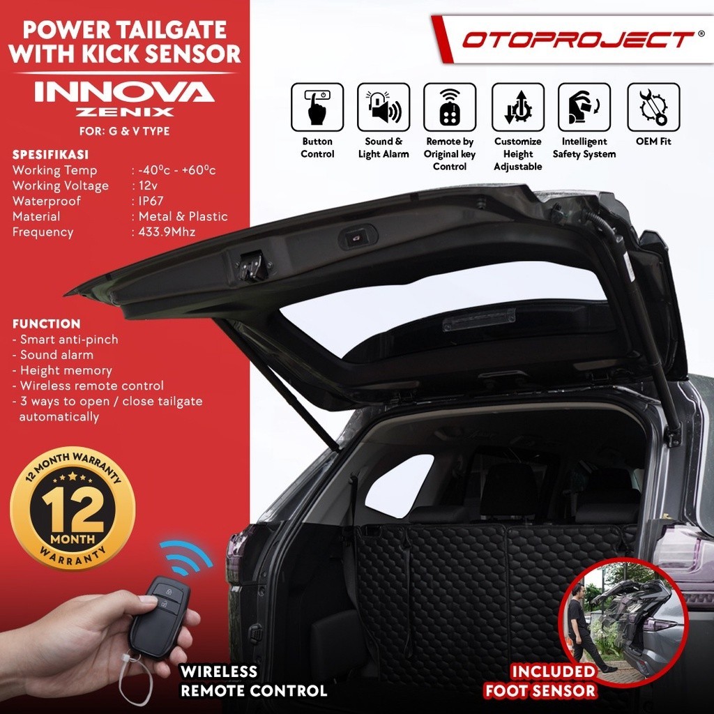 Jual Otoproject - Power Tail Gate A.N Zenix | Shopee Indonesia