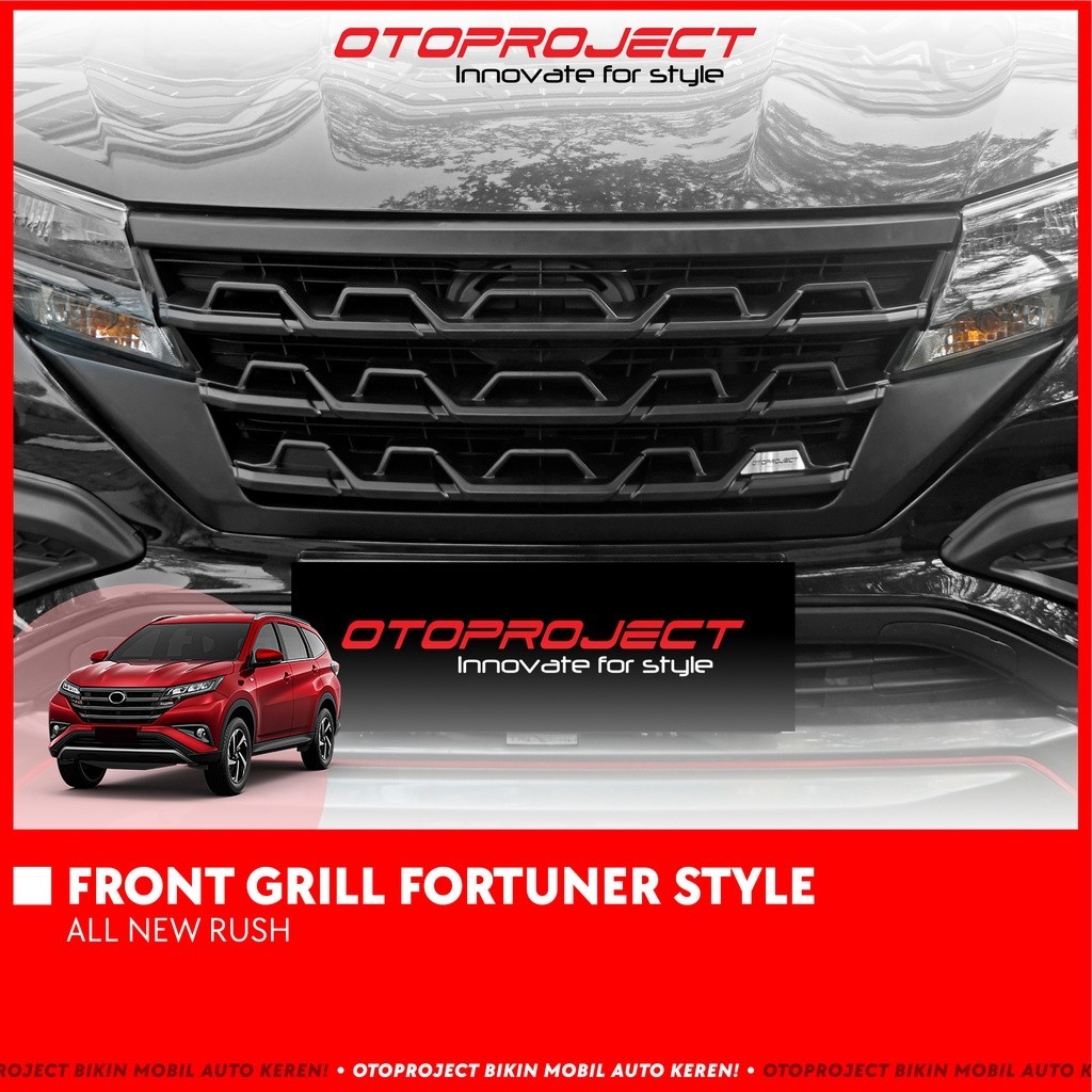 Jual Otoproject - Front Grill A.N Rush 2018 New Fortuner Style | Shopee ...