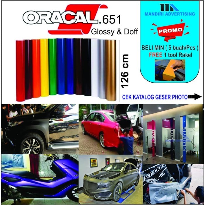 Jual Stiker Warna - Oracal 651 Doff / Glossy | Shopee Indonesia