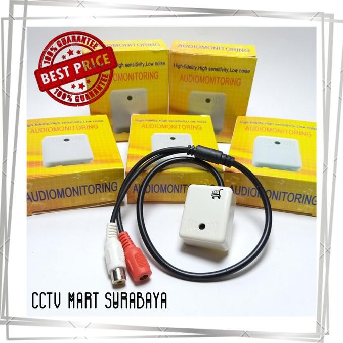 Jual sale! microphone cctv mic audio cctv audio monitoring speaker cctv ...