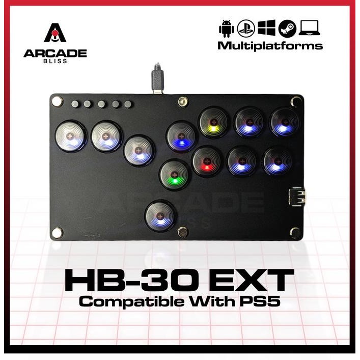 Jual ORIGINAL HB30 EXT LEVERLESS PS5 ARCADE STICK CONTROLLER MINI ...