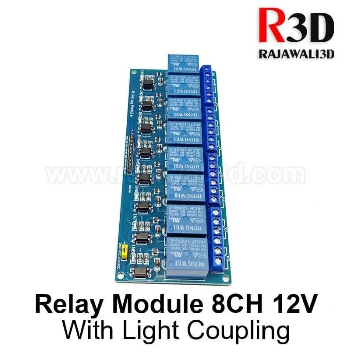 Jual Relay Module 8 Channel 12V With Light Coupling Protection | Shopee ...