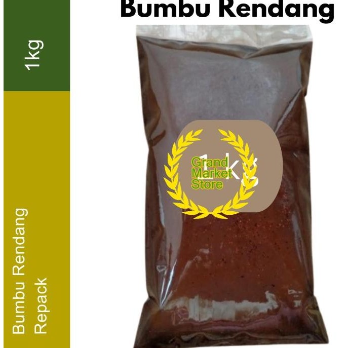 Jual Bumbu Rendang Kemasan 1 Kg Bumbu Masak Rendang Instan 1kg Bumbu ...