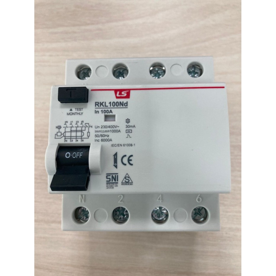 Jual Rccb Rkl100Nd 3P+N 100A (Ampere) 30Ma Ac Type Ls Electric | Shopee Indonesia