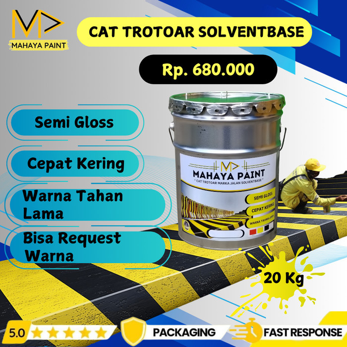 Jual Cat Trotoar Cat Marka Jalan 20Kg Mahaya Paint / Cat Kansteen ...