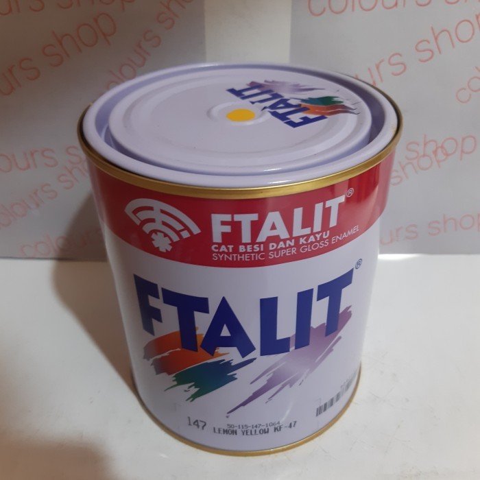 Jual CAT FTALIT KAYU BESI WARNA KUNING/LEMON YELLOW 147 ISI 1KG ...