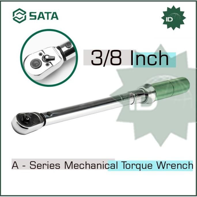 Jual Promo Torsi Sata 96310 (3/8) DR A-Series Mechanical Torque Wrench 10-50 Nm COD | Shopee ...