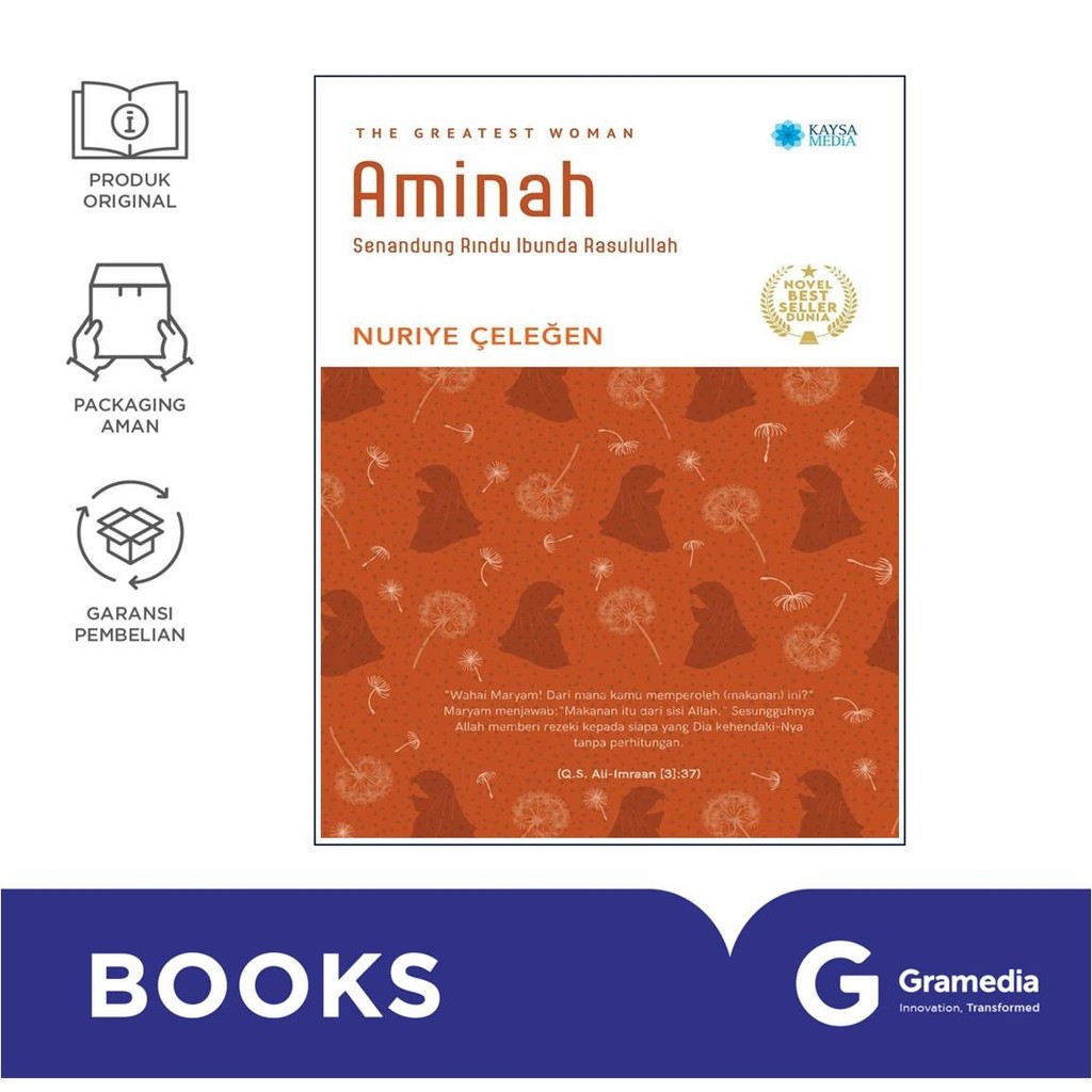 Jual Aminah: Senandung Rindu Ibunda Rasulullah ( Nuriye Celegen ...