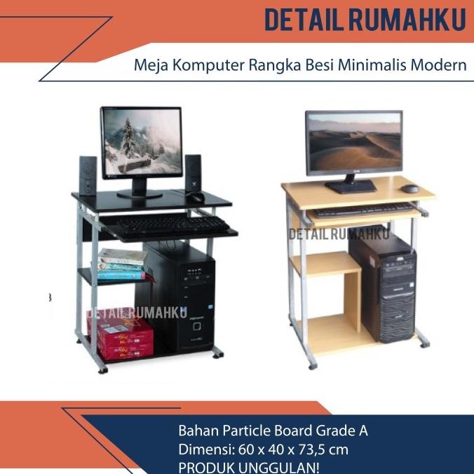 Jual Meja Komputer Murah Meja Komputer Rangka Besi Minimalis Modern ...