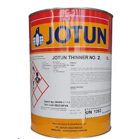Jual TERLARIS! Jotun Thinner No 2 5 Liter Pengencer Cat Alkyd, Minyak ,Pilot II | Shopee Indonesia