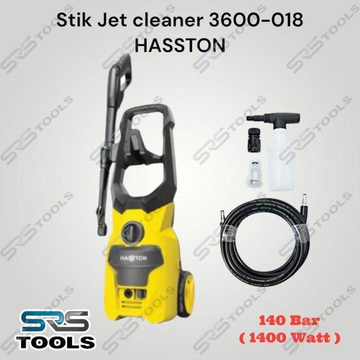 Jual HASSTON 3600-018 Jet Cleaner High Pressure Washer 140 Bar 1400 Watt / Mesin Steam Listrik ...