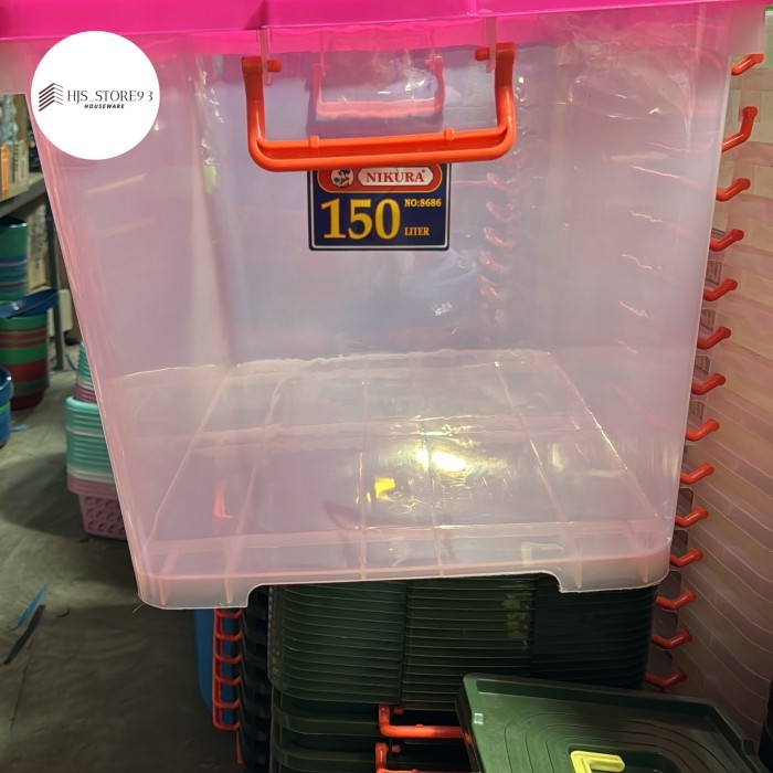 Jual container box 150 liter roda nikura box usa / kontainer CB 150 / ...