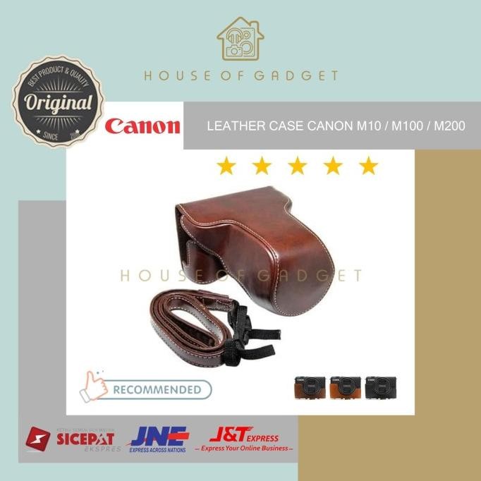 Jual Tas Leather Case Bag Kamera Mirrorless Canon M10 | Shopee Indonesia