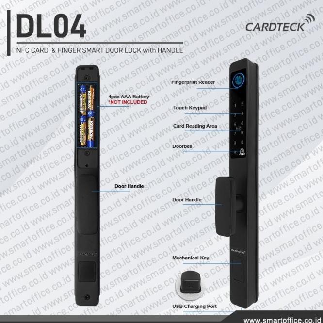 Jual Tuya Smart Door Lock Fingerrfid Kunci Digital Pintu Sliding Frame ...