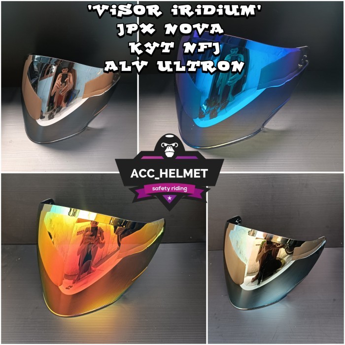 Jual KACA / VISOR IRIDUM HELM ALV ULTRON / VISOR HELM JPX NOVA X NORISK ...