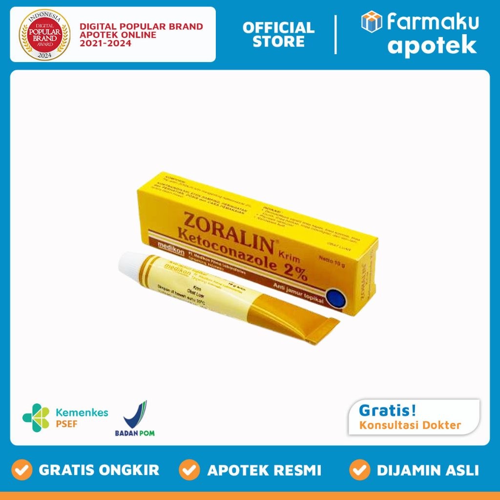 Jual Zoralin Cream 10 gr - KGS | Shopee Indonesia