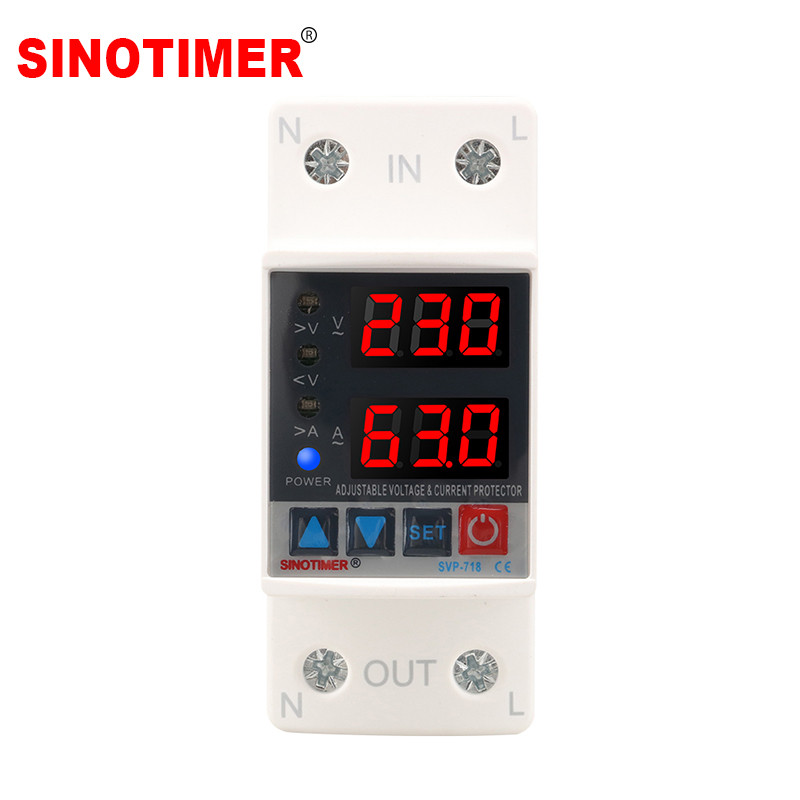 Jual New Adjustable Voltage Relay Over And Under Voltage Protector ...