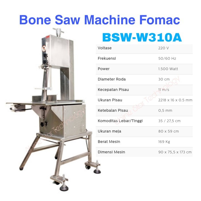 Jual FOMAC HEAVYDUTY Bone Saw Machine Mesin Potong Daging Tulang dan ...