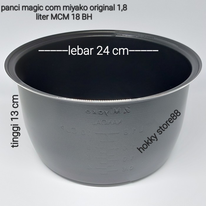 Jual READY STOK!! Panci teflon Magic Com Miyako MCM 18 BH Berlian Hitam ...