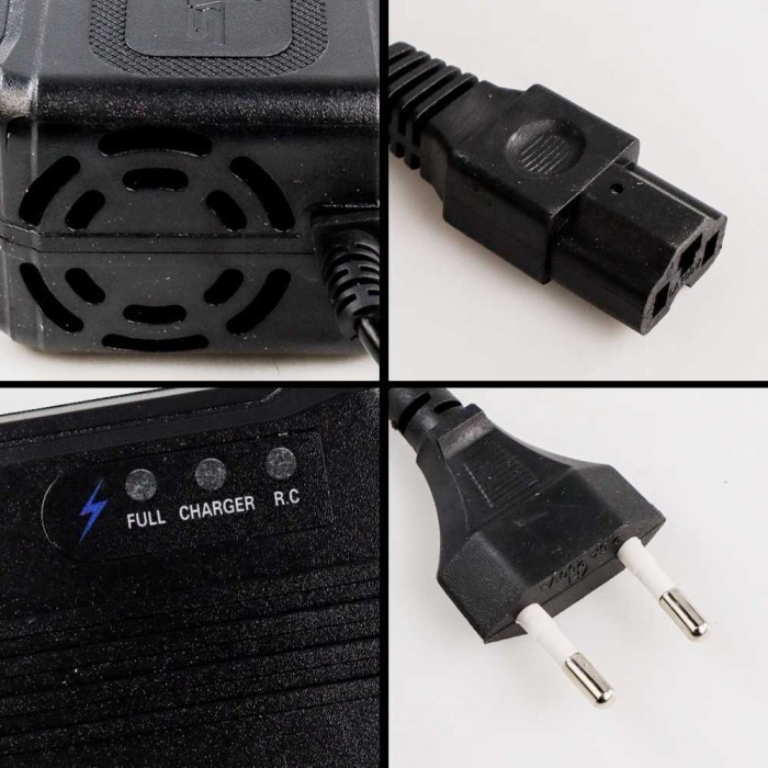 Jual CHARGER AKI SEPEDA LISTRIK LEAD-ACID BATTERY EU PLUG 48V 20AH/60V ...