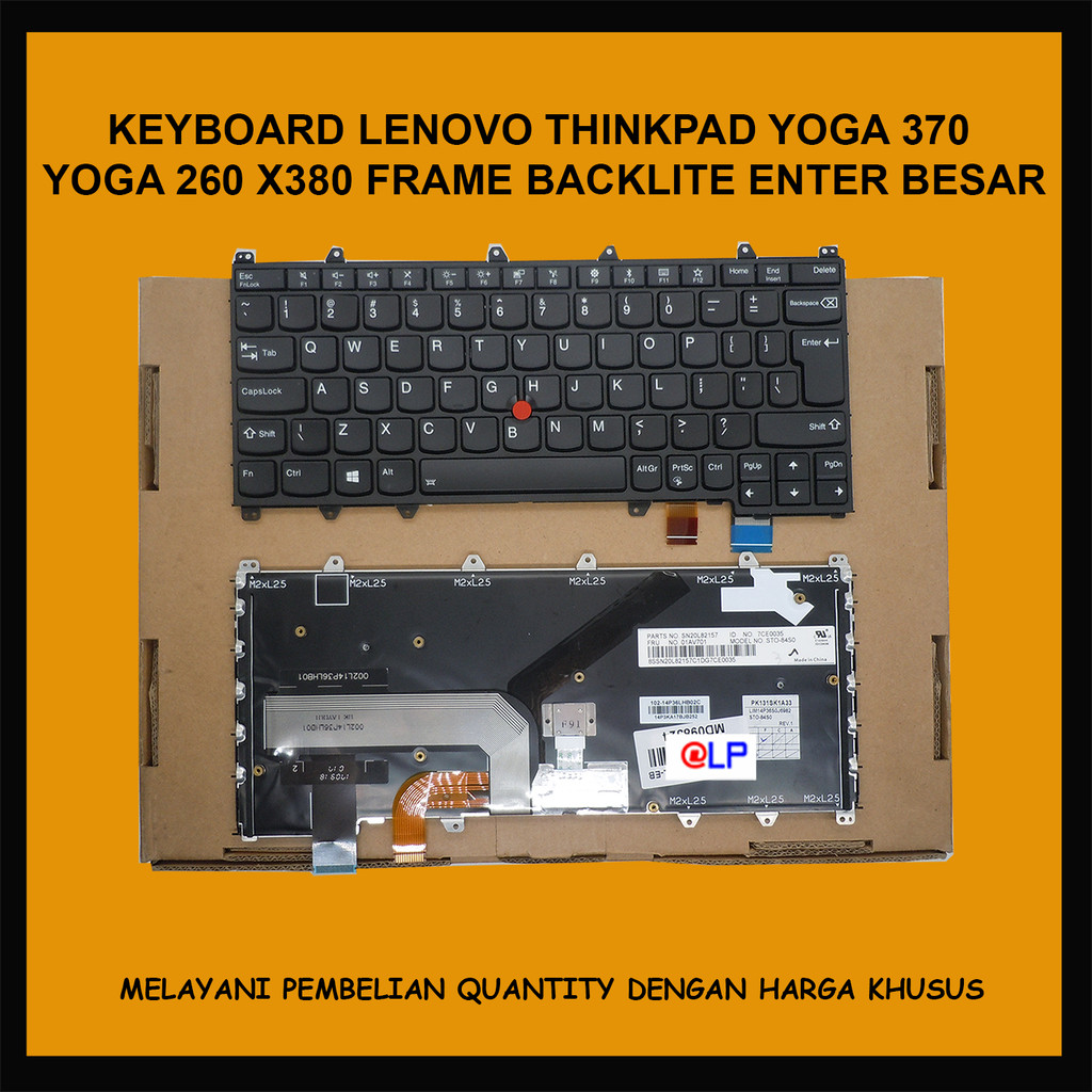 Jual Keyboard Laptop Lenovo Thinkpad Yoga 370 Yoga 260 x380 Frame ...