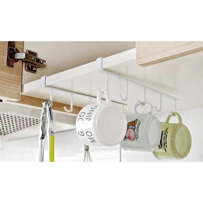 Jual Sale! Rak Gantung Peralatan Dapur 6 Hook Model Selipan Pada Rak ...