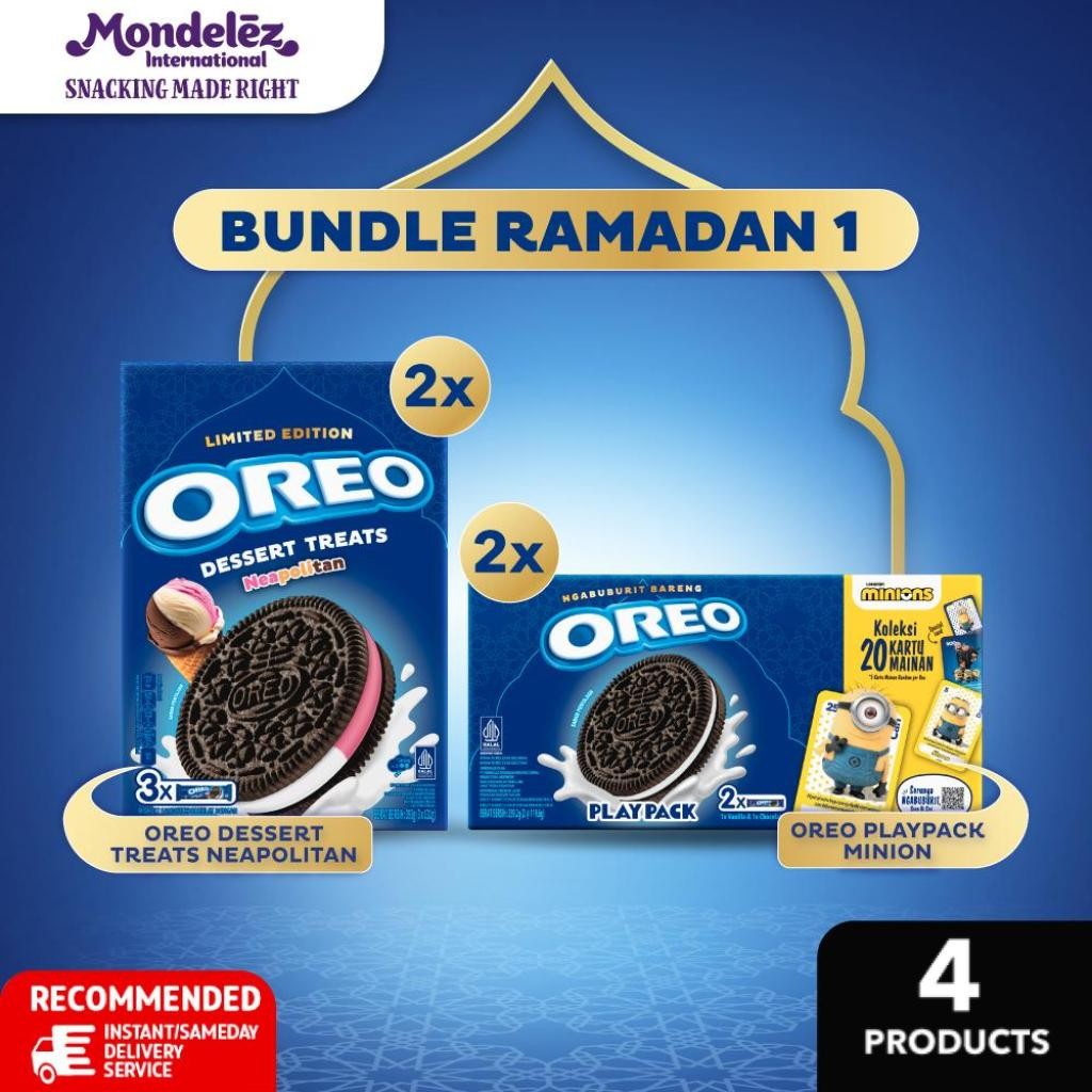 Jual [Bundle Ramadan] 2pc Oreo Playpack Minion + 2pc Oreo Dessert ...