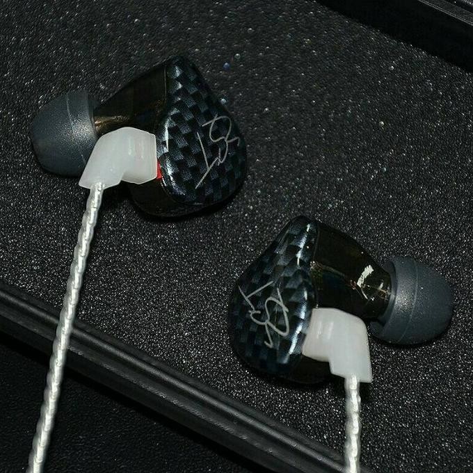 Jual Promo in ear monitor KZ ZST carbon + SILVER upgrade cable COD ...