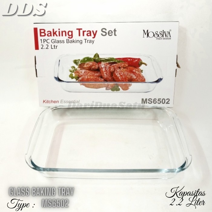 Jual LOYANG KACA PERSEGI GLASS BAKING TRAY RECTANGULAR ROASTER | Shopee ...