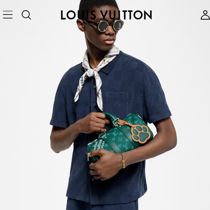 Jual Tas sling bag Man LV Louis Vuitton Keepall Bandouliere 25 Vert ...