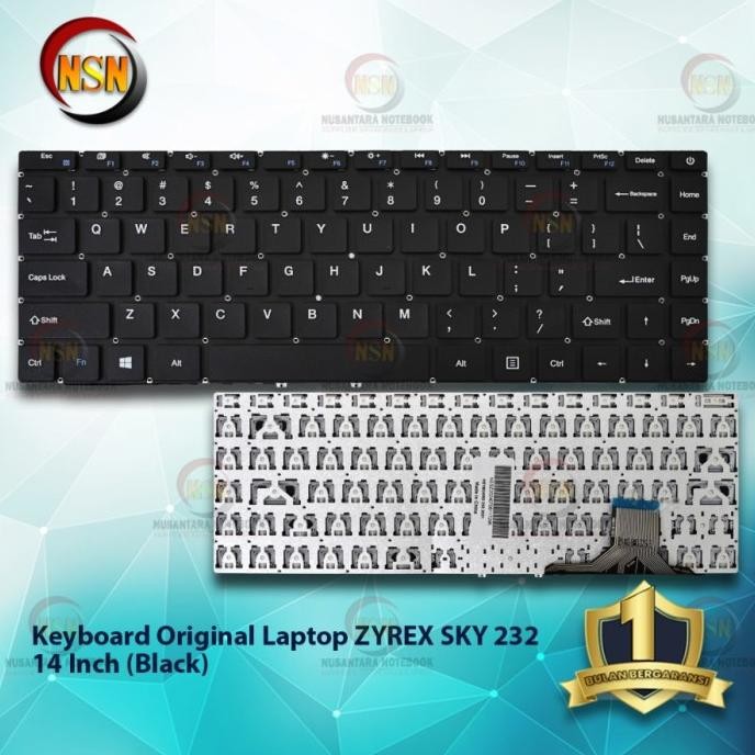 Jual TERMURAH - Keyboard Laptop Original ZYREX SKY 232 14 Inch (Black ...
