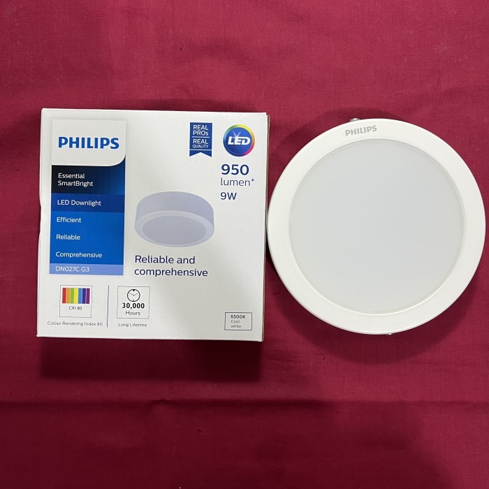 Jual DN027C G3 Lampu Downlite/Light Panel LED 9w OB/OutBow Philips | Shopee Indonesia